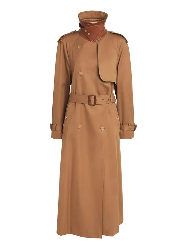 Chloé Cotton Gabardine Trench Coat - Gold