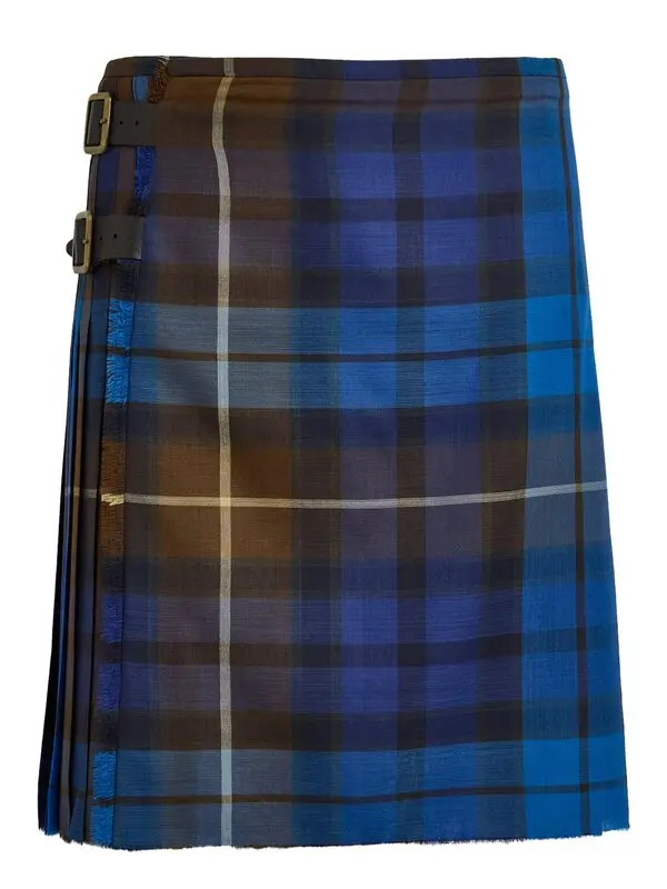 VIVIENNE WESTWOOD Wool Check Kilt - Blue