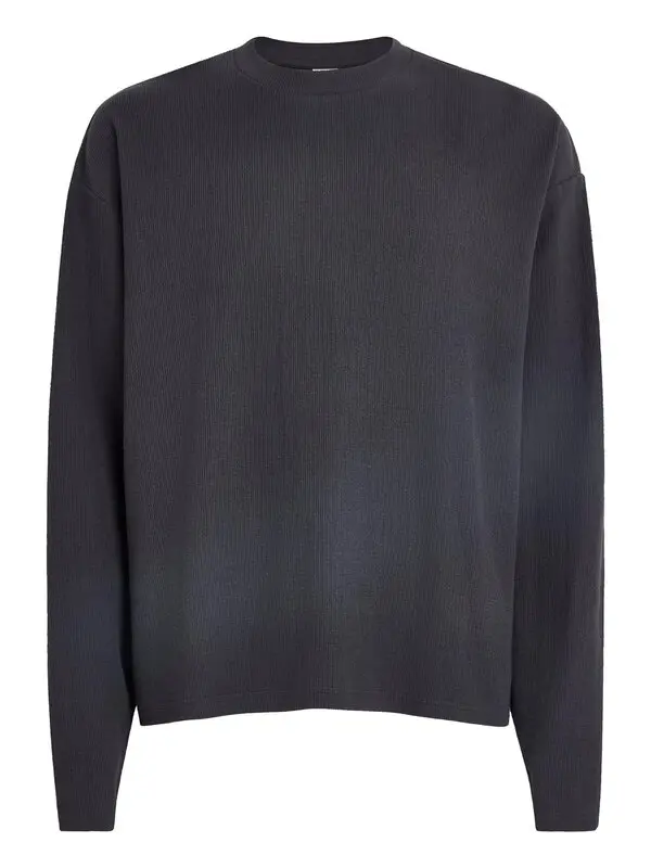 WON HUNDRED Cotton Steven Long-sleeve T-shirt - Grey