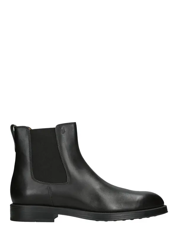 TOD'S Leather Chelsea Boots - Black