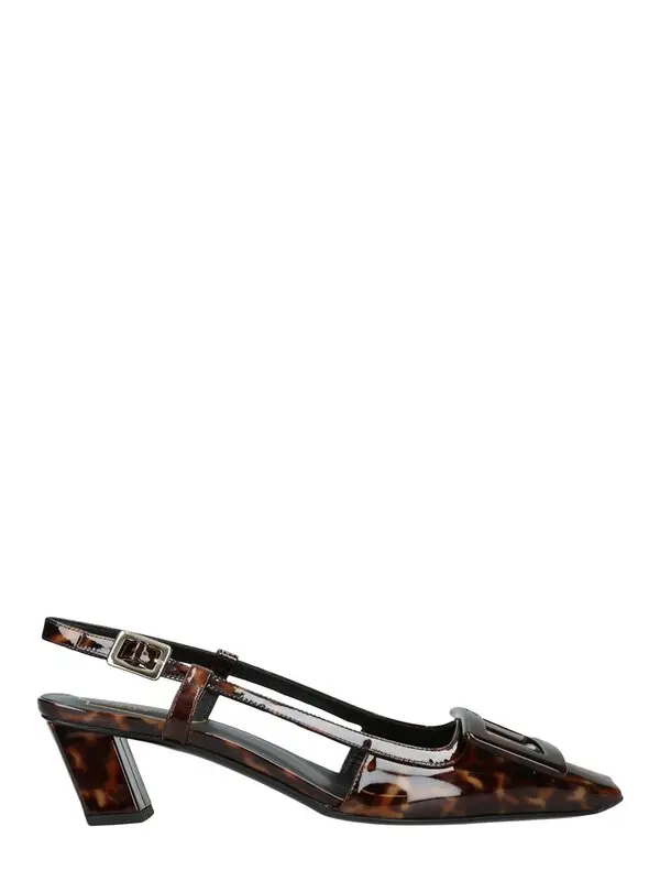 ROGER VIVIER Belle Vivier Slingback Pumps 45 - Brown