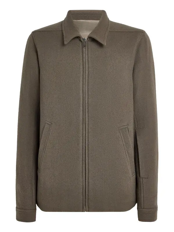 Rick Owens Virgin Wool Brad Overshirt - Grey