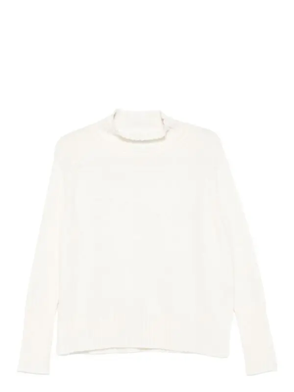 BEYOU Cashmere Turtleneck Sweater - White