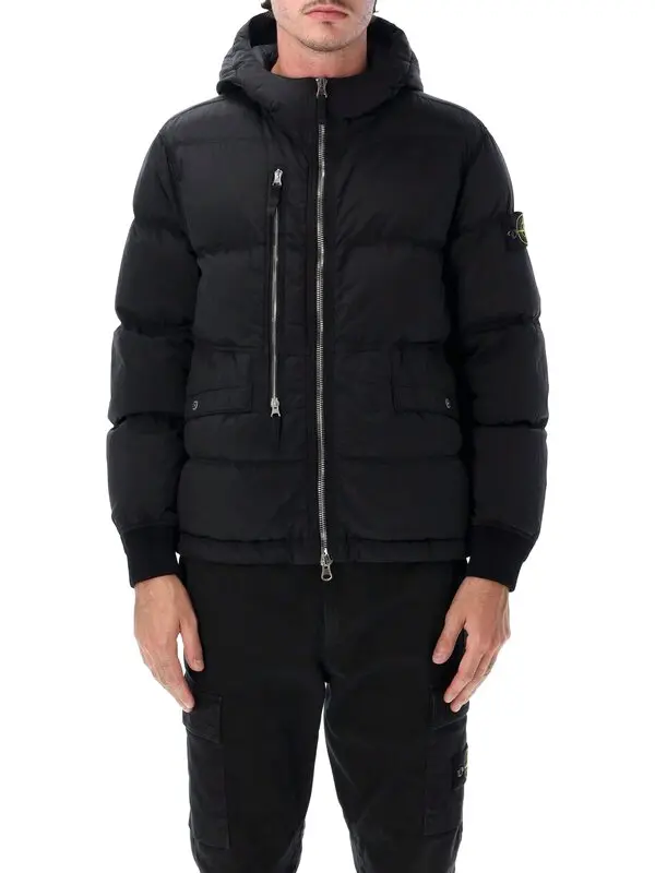 Stone Island Shell Coat - Nero