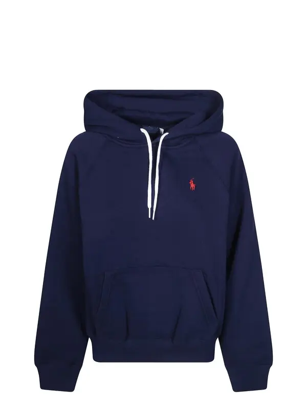 Polo Ralph Lauren Crewneck Sweatshirt With Embroidered Logo - Blu