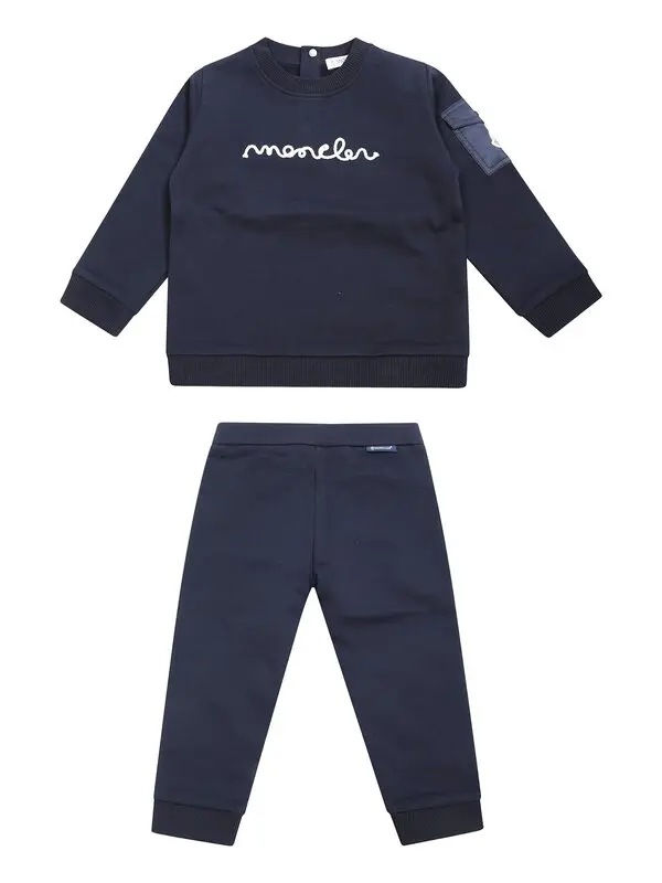 Moncler Baby Knitwear Ensemble Set - Blu