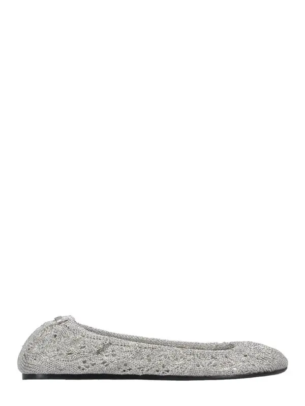 Isabel Marant Étoile Embroidered Ballet Flat - Silver