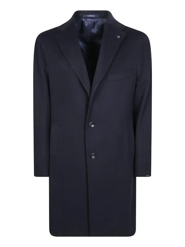 Tagliatore Wool Cashmere Lined Overcoat - Blu