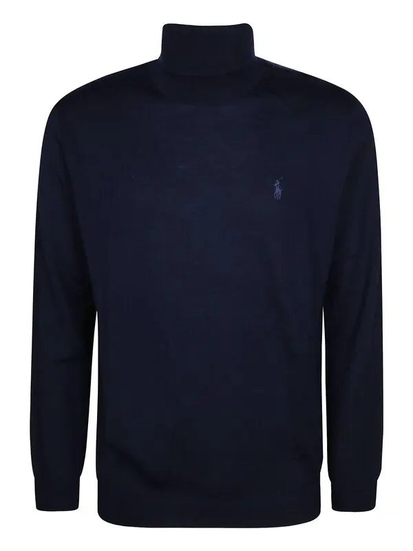 Polo Ralph Lauren Long Sleeve Turtleneck Pullover - Blu