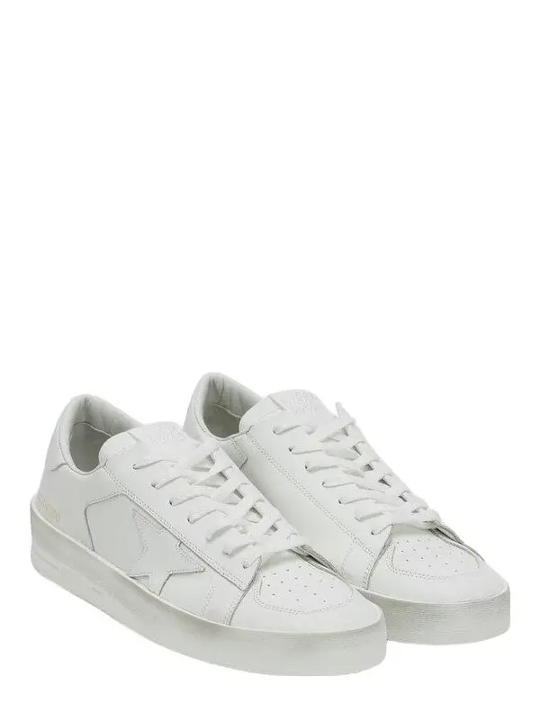 GOLDEN GOOSE Stardam Leather Sneakers - Opticwhite