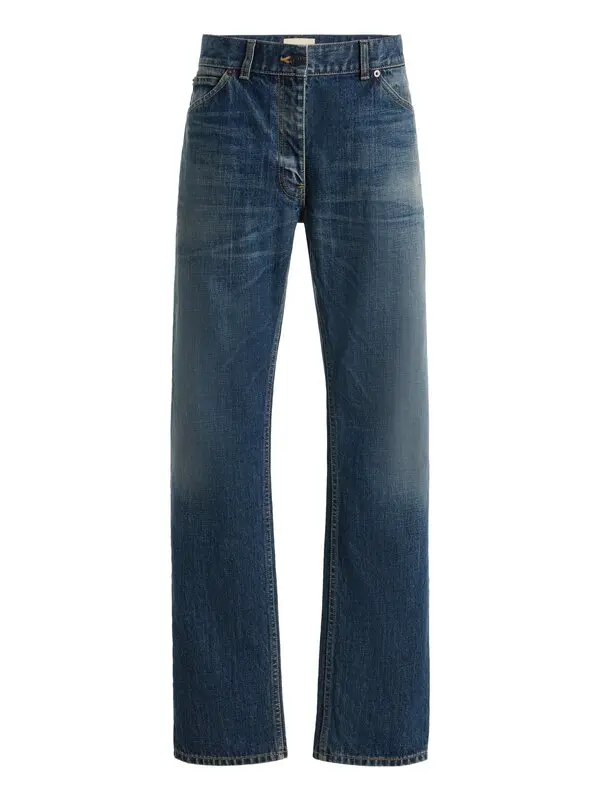 THE ROW Dinni Rigid Mid-rise Straight-leg Jeans - Medium Wash
