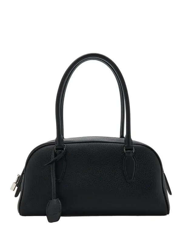 THE ROW India East/west Leather Bag - Black