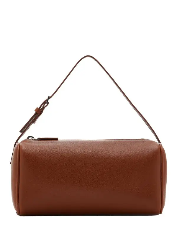 THE ROW Leather Shoulder Bag - Brown
