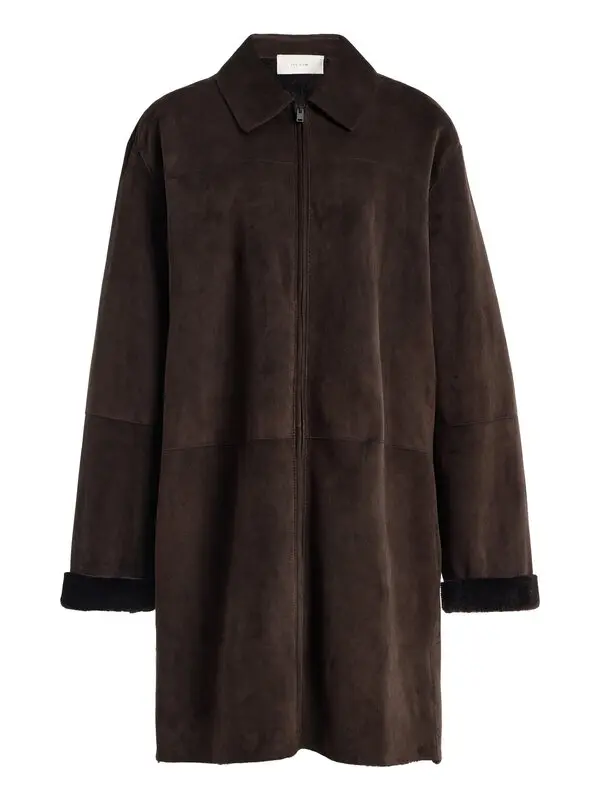 THE ROW Dakara Shearling Coat - Brown