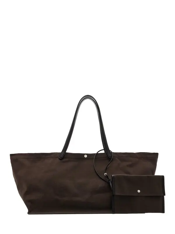 THE ROW Idaho Xl Canvas Tote Bag - Brown