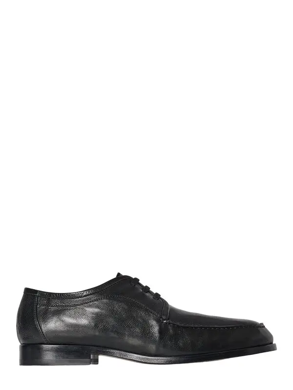 THE ROW Nino Leather Derby - Black