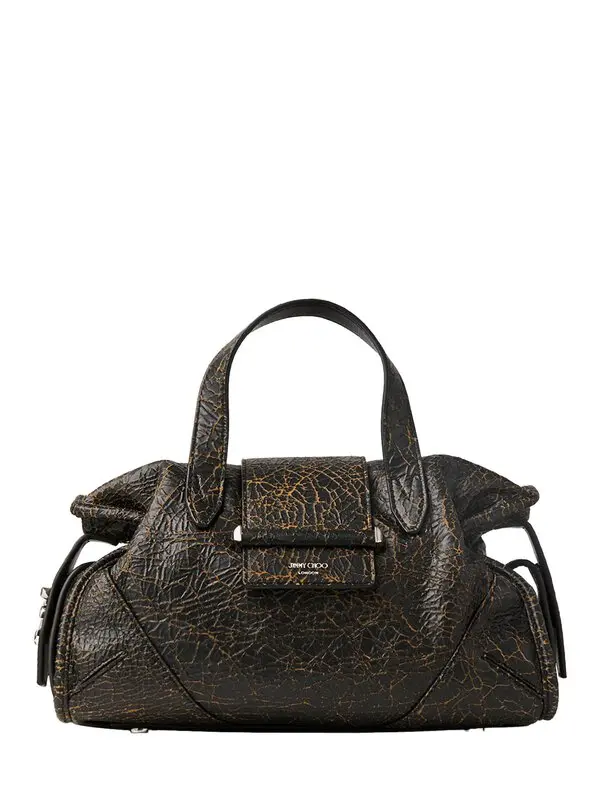 JIMMY CHOO Bar Holdall Small Bag - Black/toffee/silver