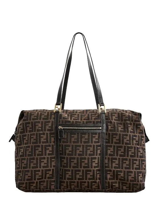Shopbop Fendi Zucca Canvas Boston Handbag - Brown