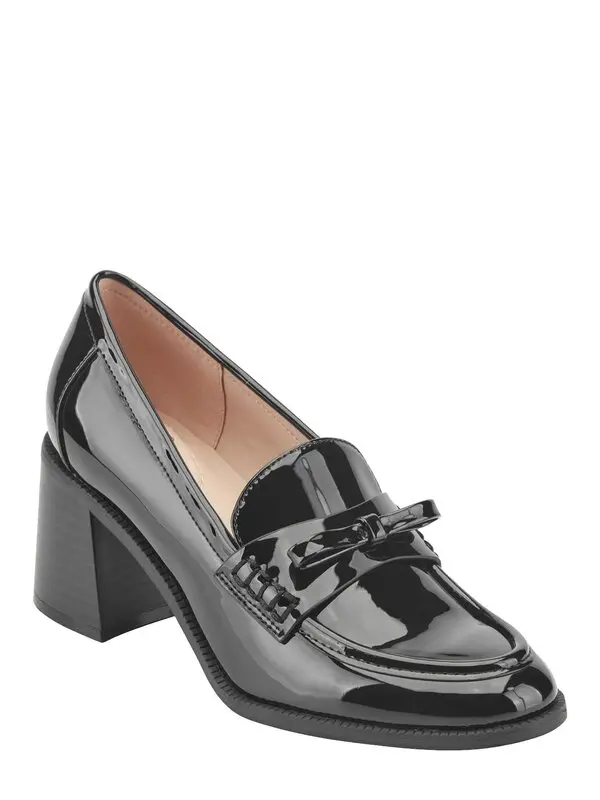 Bandolino Kaynei Faux Leather Loafer Pump - Black