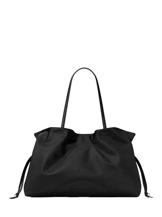 Tory Burch Ella Nylon Drawstring Tote - Black