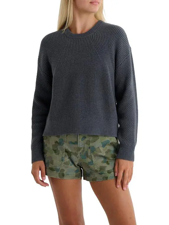 FREE FLY Coastloom Crew Sweater - Storm Cloud