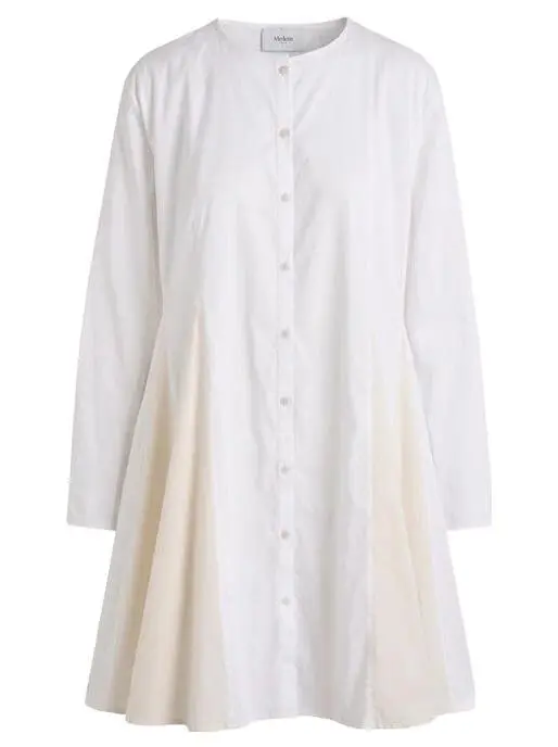 Merlette Rosaura Mini Dress In Pima Cotton Lawn - White