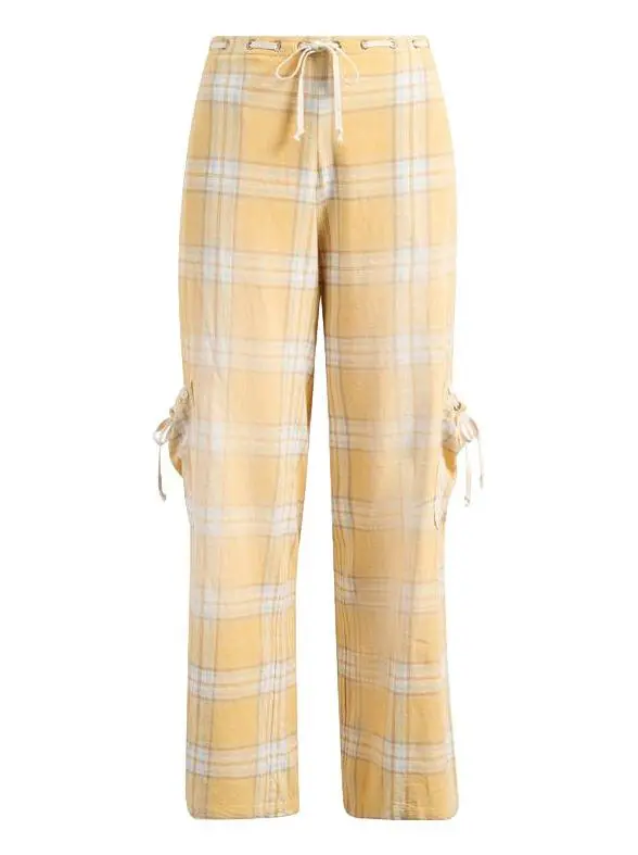JADED LONDON Vellora Low Rise Check Trousers - Multi