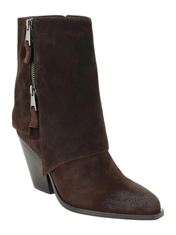 Nine West Umberto Pointed Toe Leather Bootie - Dbr01