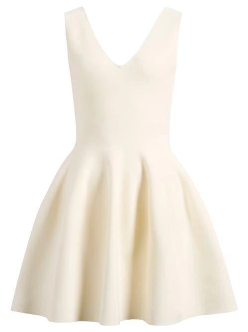 Oddmuse Knit Fit & Flare Minidress - Cream