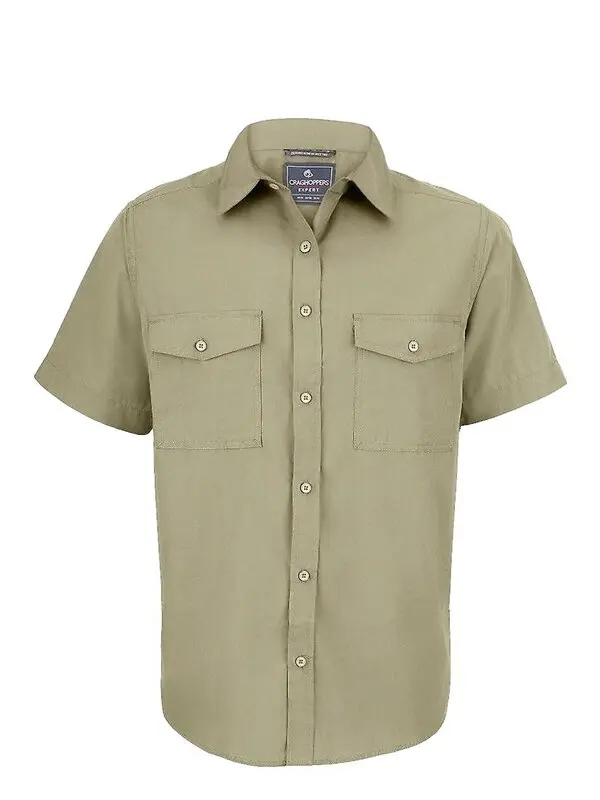 CRAGHOPPERS Expert Kiwi Short-sleeved Shirt - Pebble