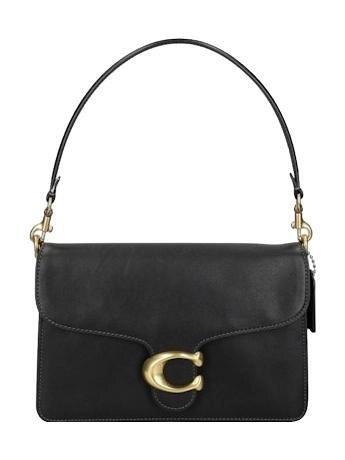COACH Tabby Chain Leather Shoulder Bag - Black