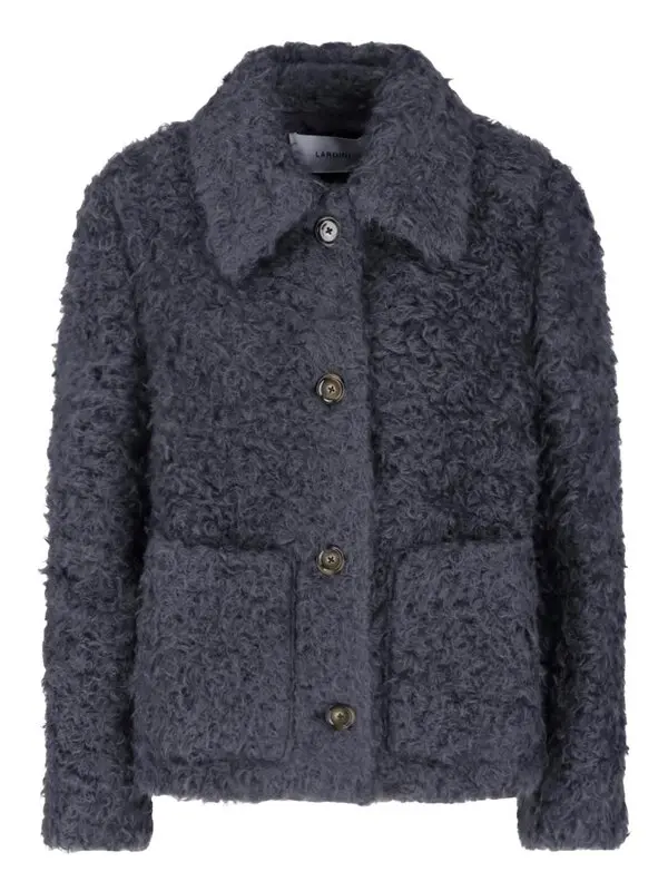 LARDINI Mohair Jacket - Gray