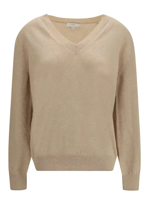 Malo V-neck Sweater - Beige