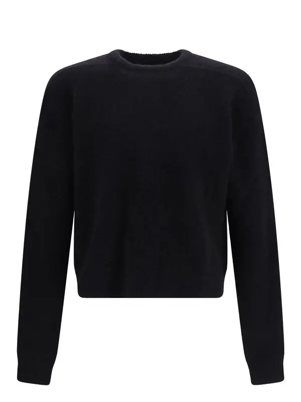 Rick Owens Round Neck Sweater - Black