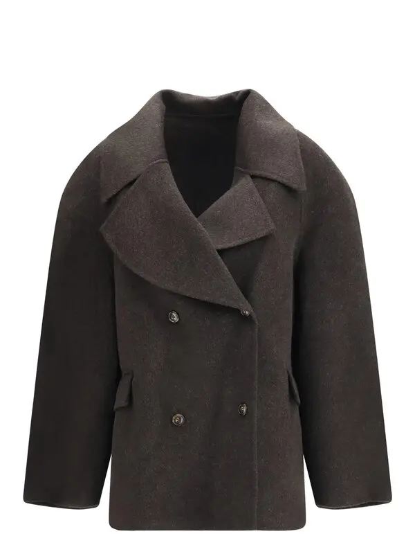 Loulou De Saison Neil Wool Cashmere Jacket - Brown