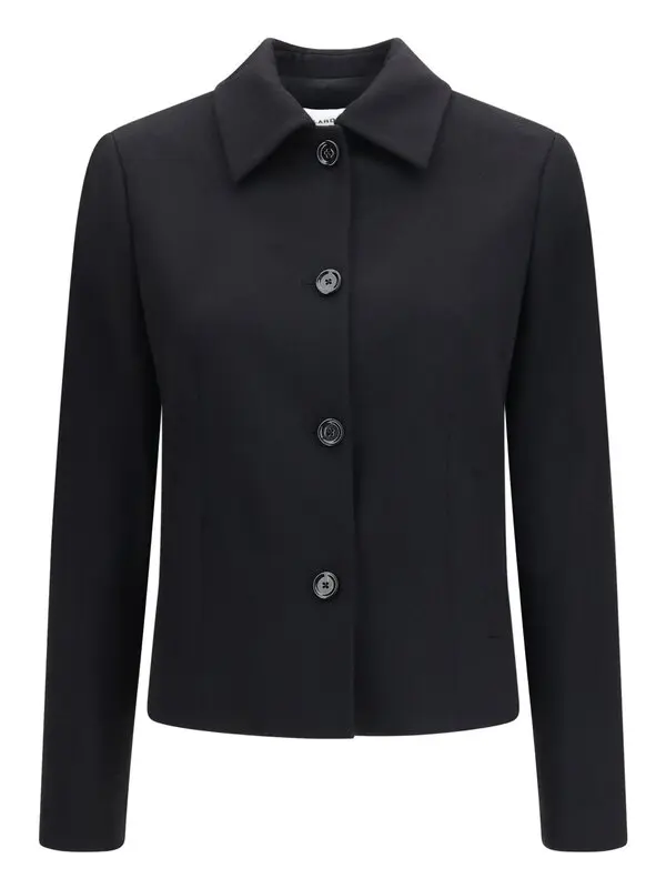 LARDINI Virgin Wool Jacket - Black