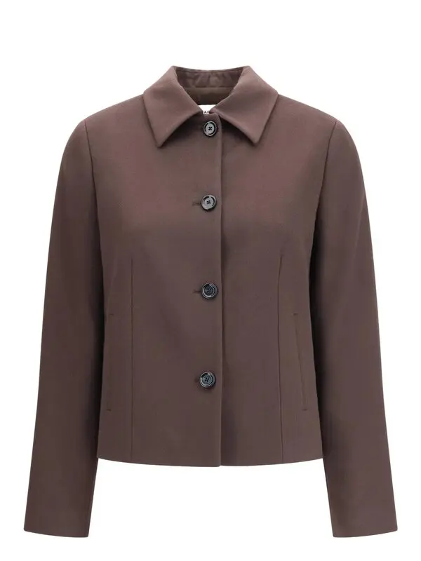 LARDINI Virgin Wool Jacket - Brown