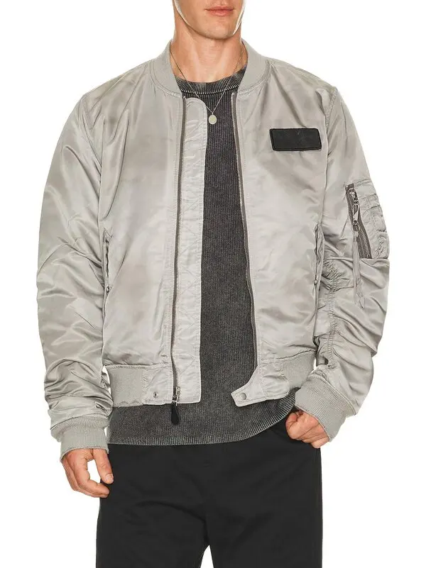 XLIM Ep.9 03 X Alpha Industries Ma-1 Bomber Jacket - Light Gray