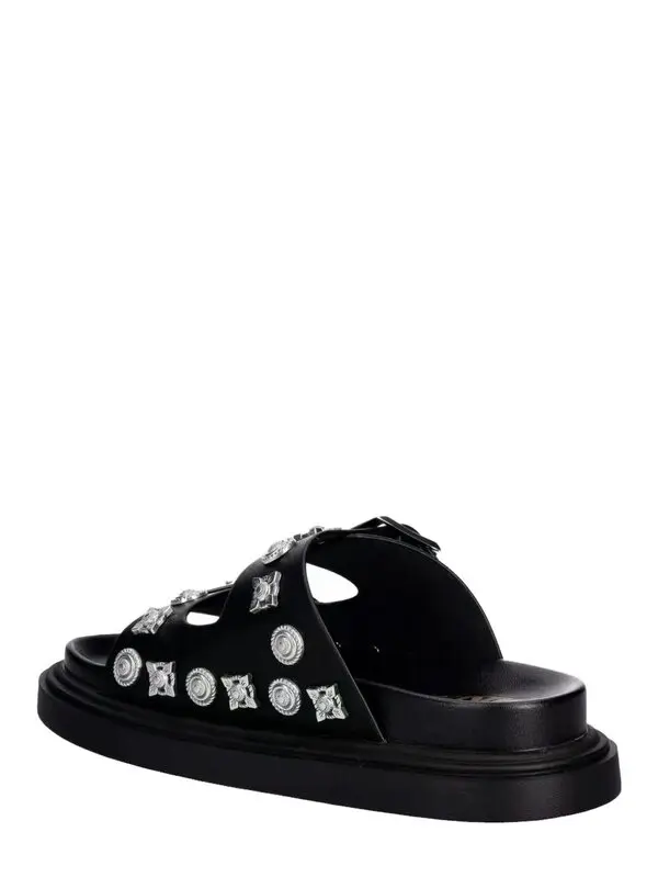 Just Cavalli Stud-embellished Buckle-fastening Sandals - Black