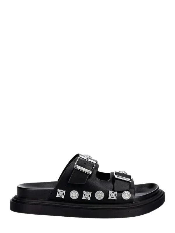 Just Cavalli Stud-embellished Buckle-fastening Sandals - Black