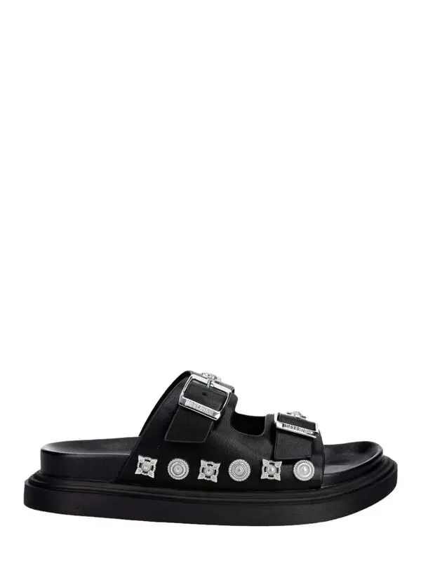 Just Cavalli Stud-embellished Buckle-fastening Sandals - Black