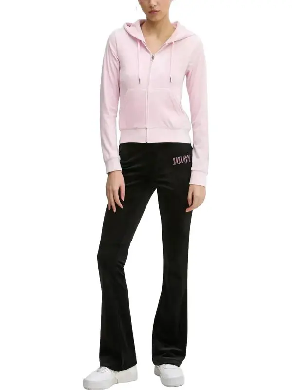 Juicy Couture Zip-up Hoodie With Drawstring - Pink