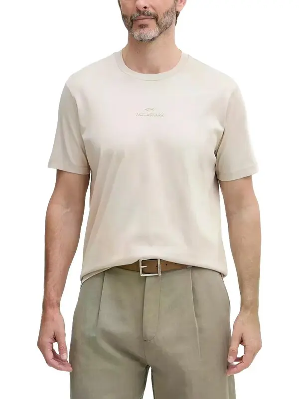 Paul & Shark Logo-embroidered T-shirt - Neutrals