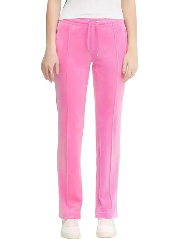 Juicy Couture Rhinestone Logo Track Pants - Pink