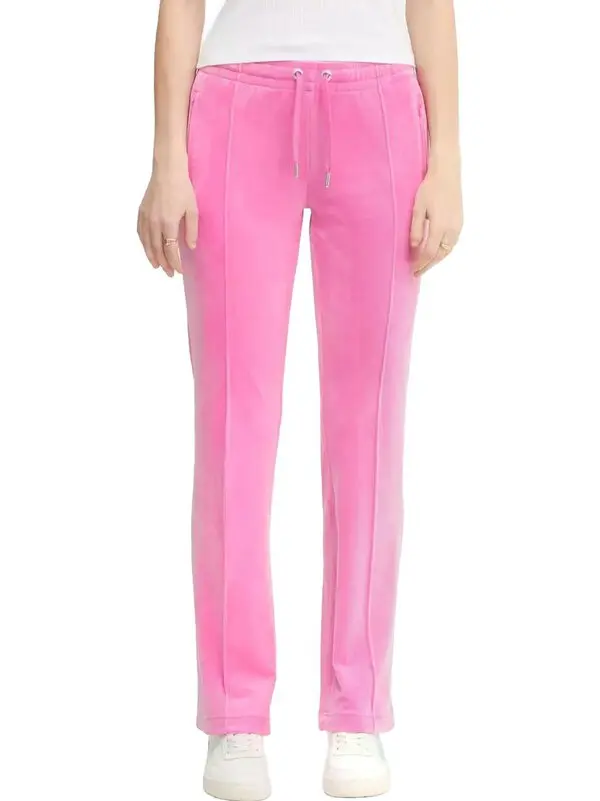 Juicy Couture Rhinestone Logo Track Pants - Pink
