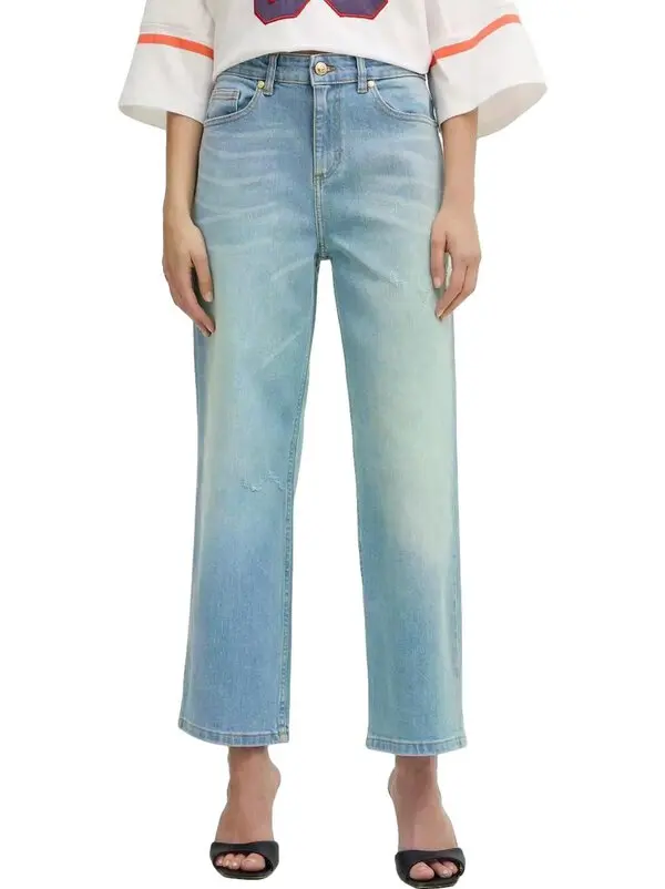 Just Cavalli Faded Effect Straight-leg Jeans - Blue