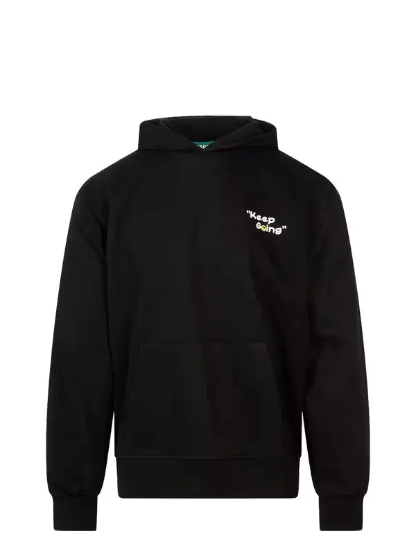BARROW Graphic Print Hoodie - Black