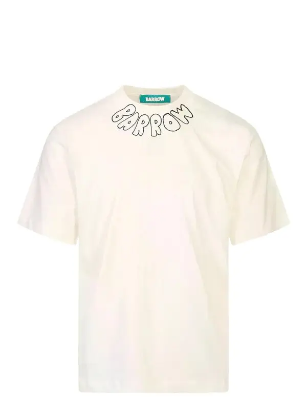 BARROW Teddy Bear-print T-shirt - White
