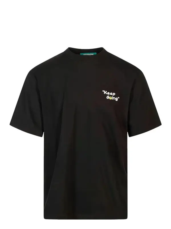 BARROW Teddy Bear-print T-shirt - Black