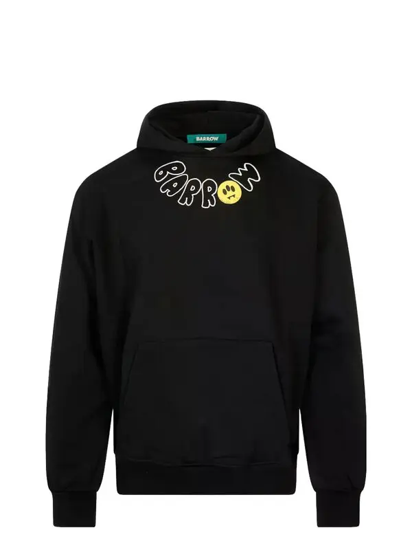BARROW Teddy Bear Print Hoodie - Black